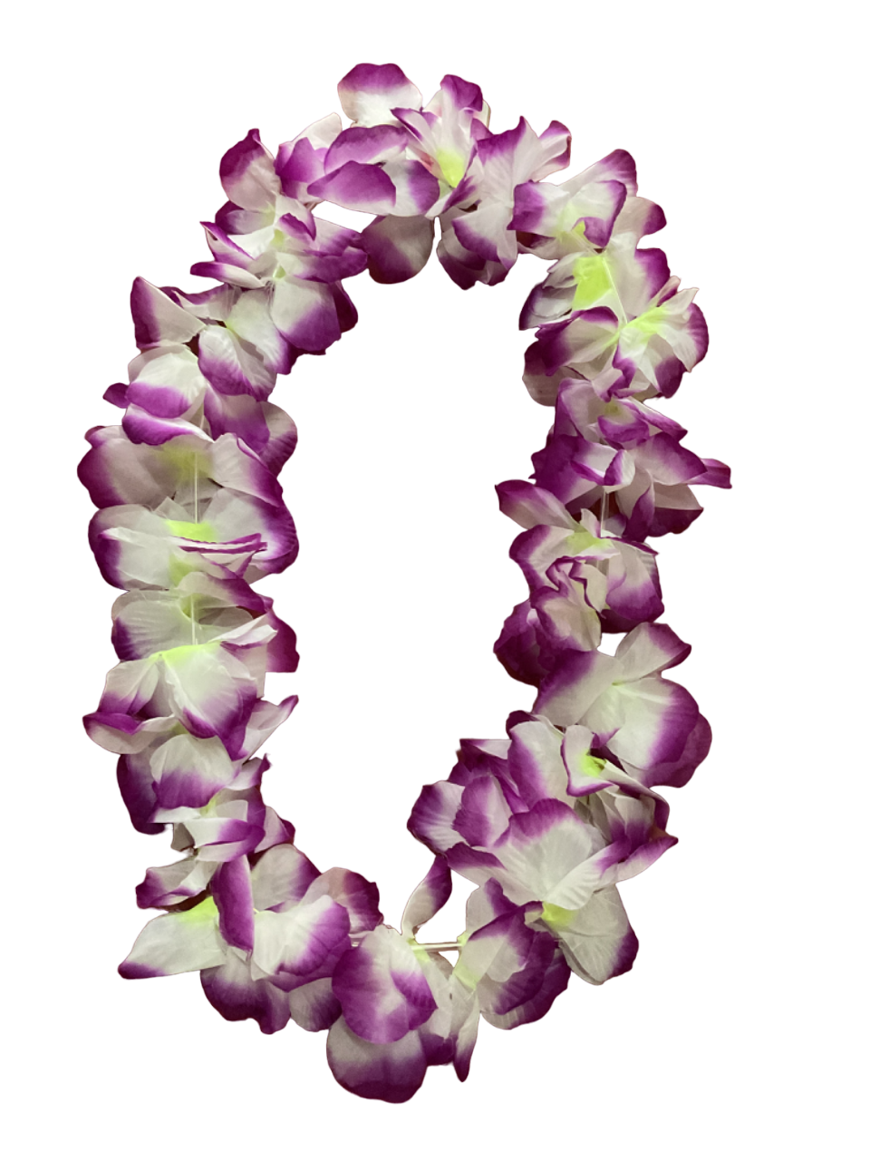 Purple & White Leis